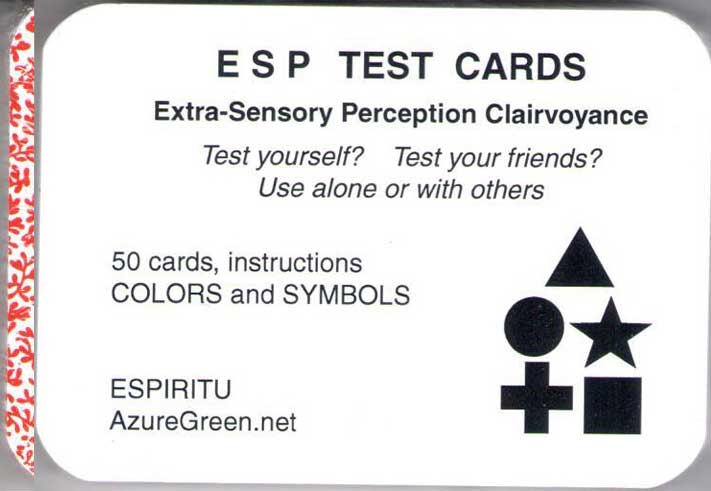 ESP Test Cards (50 Cards)-Azuregreen