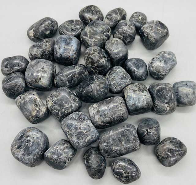 1 lb Larvikite tumbled stones-Azuregreen