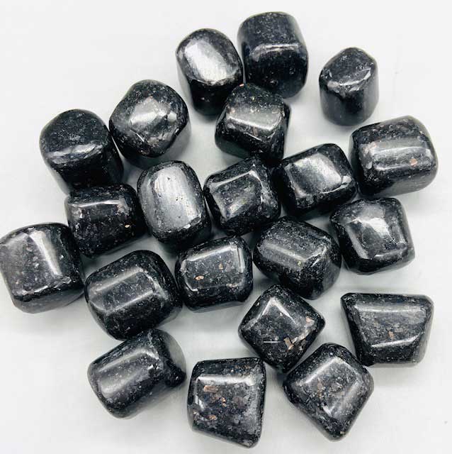 1 lb Nuummite Coppernite) tumbled stones-Azuregreen